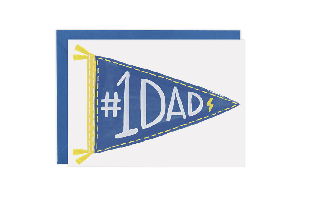 Pennant Flag #1 Dad - Card – LoveLight Paper