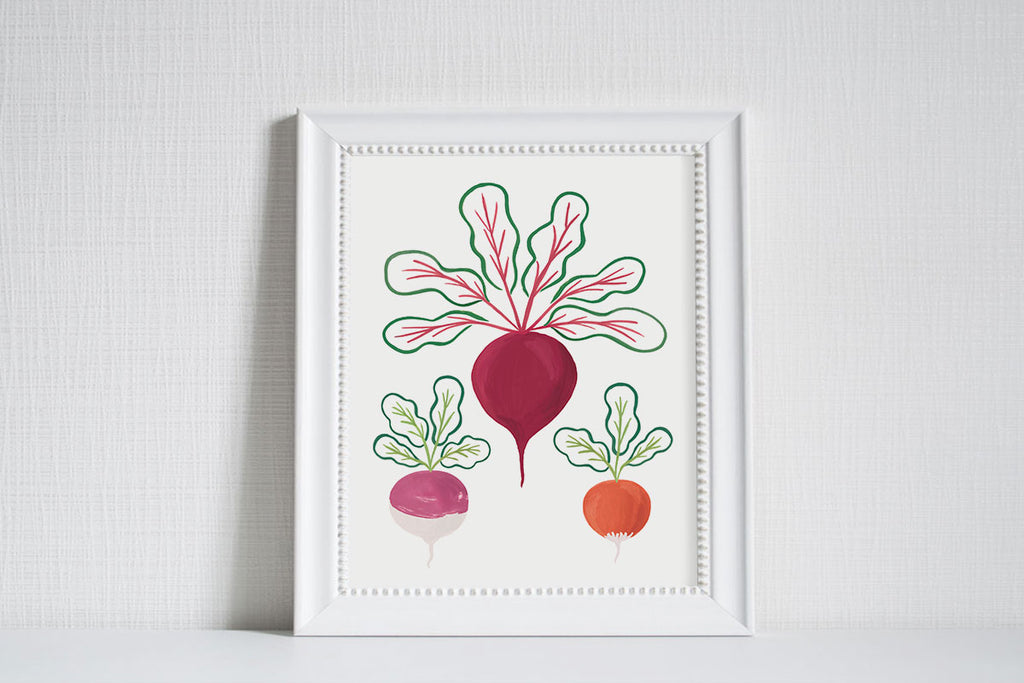 Root Vegetables - Modern Farm Garden Art Print – LoveLight Paper