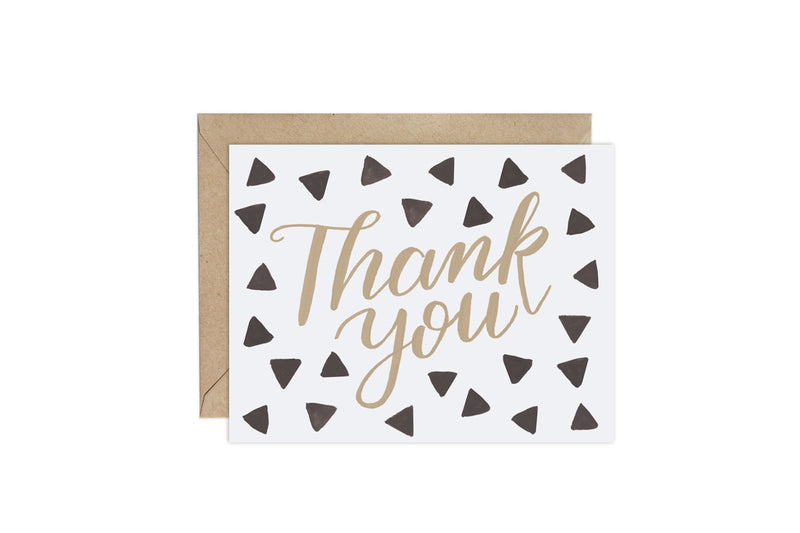 Triangle (Pattern Party)- Thank You Card – LoveLight Paper